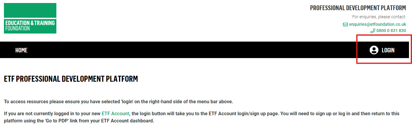 The Education Training Foundation